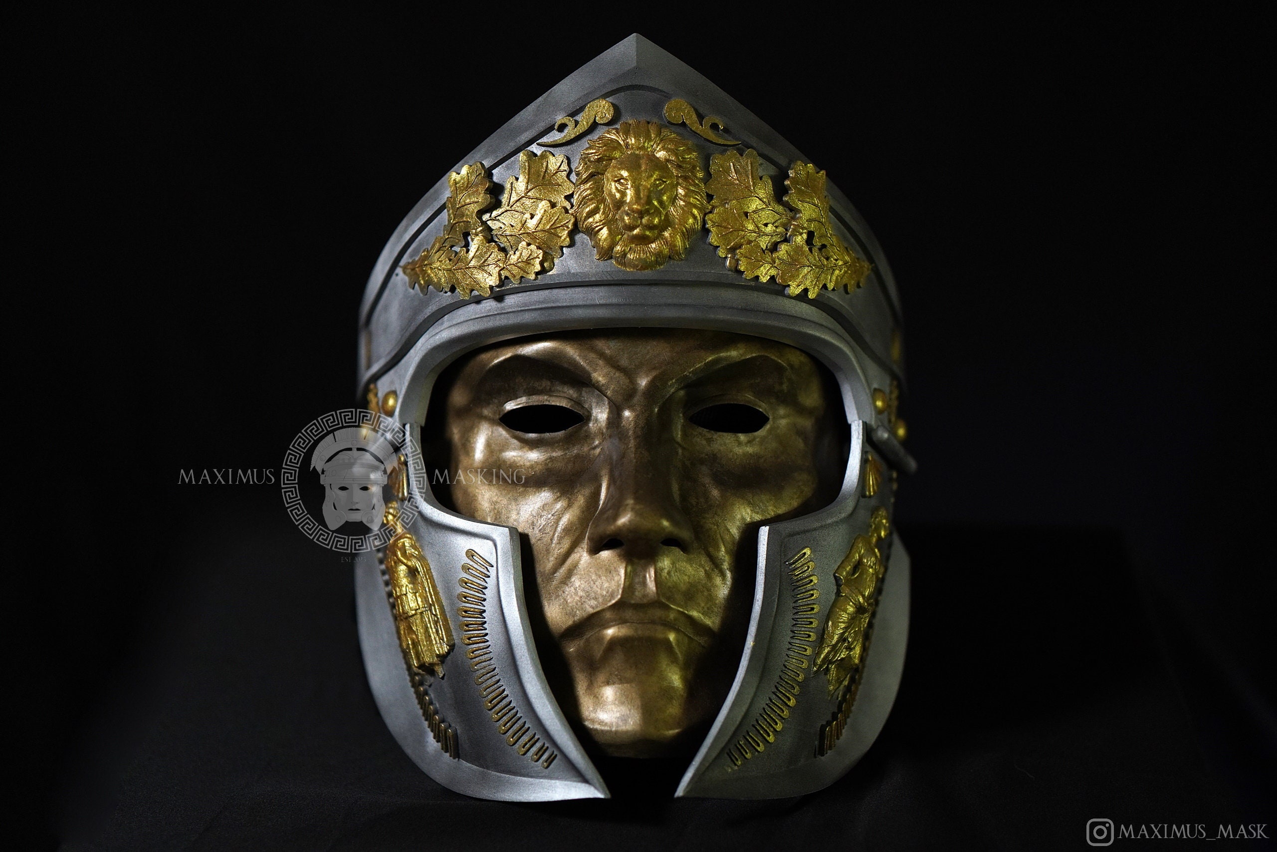 Roman General Face Mask, Greek, Ancient Mask, Roman, Larp, Mask for Men ...