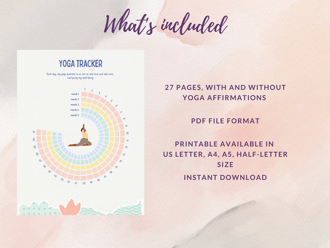 Yoga Challenge Printable. Daily Yoga Practice Challenge. Yoga Journal ...