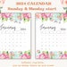 2024 Digital Calendar, Printable PDF, Calendar 2024, Monthly Calendar ...