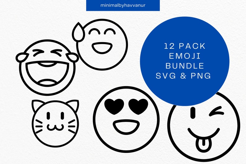 Emoji SVG Bundle - Etsy
