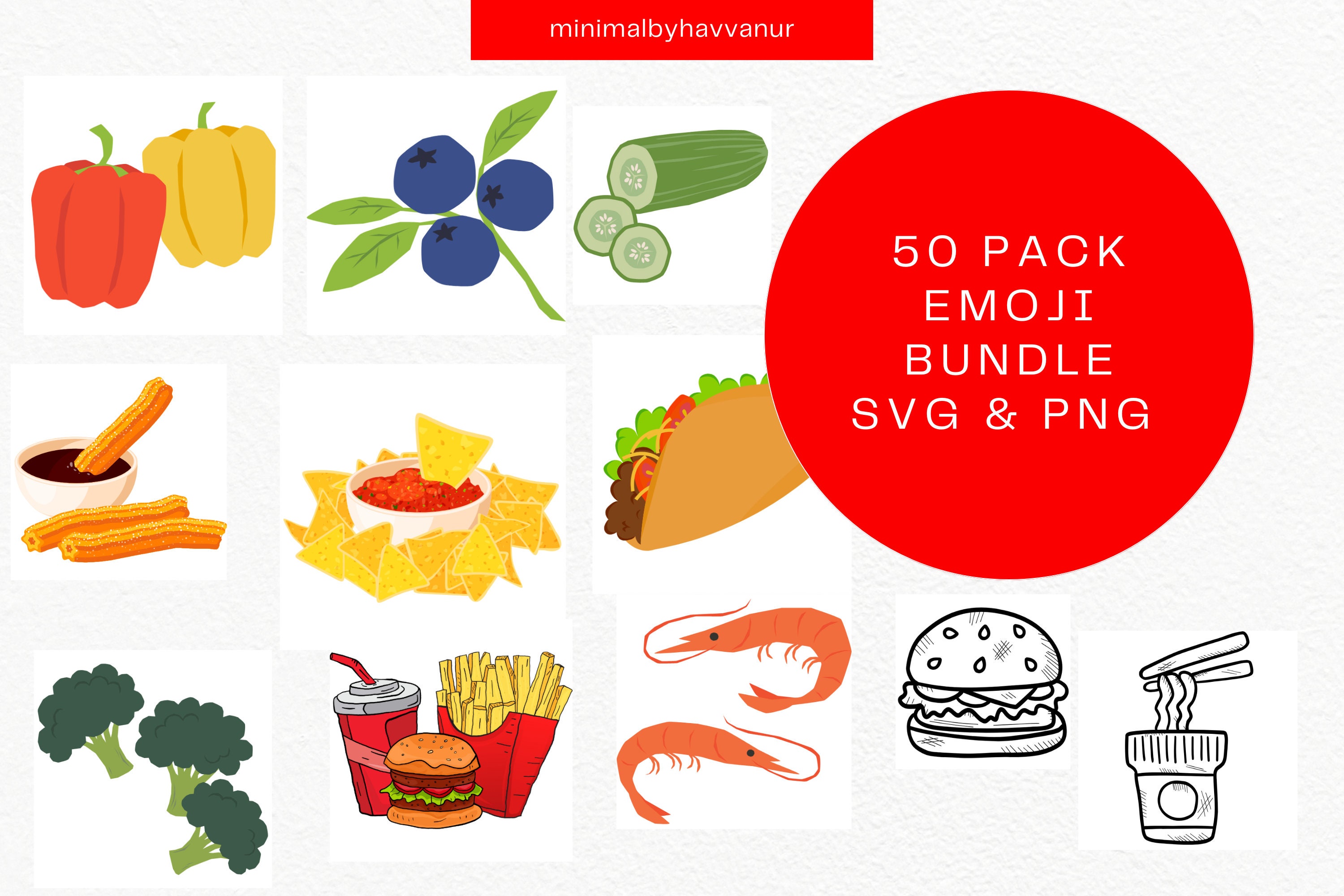 Food SVG Bundle - Etsy