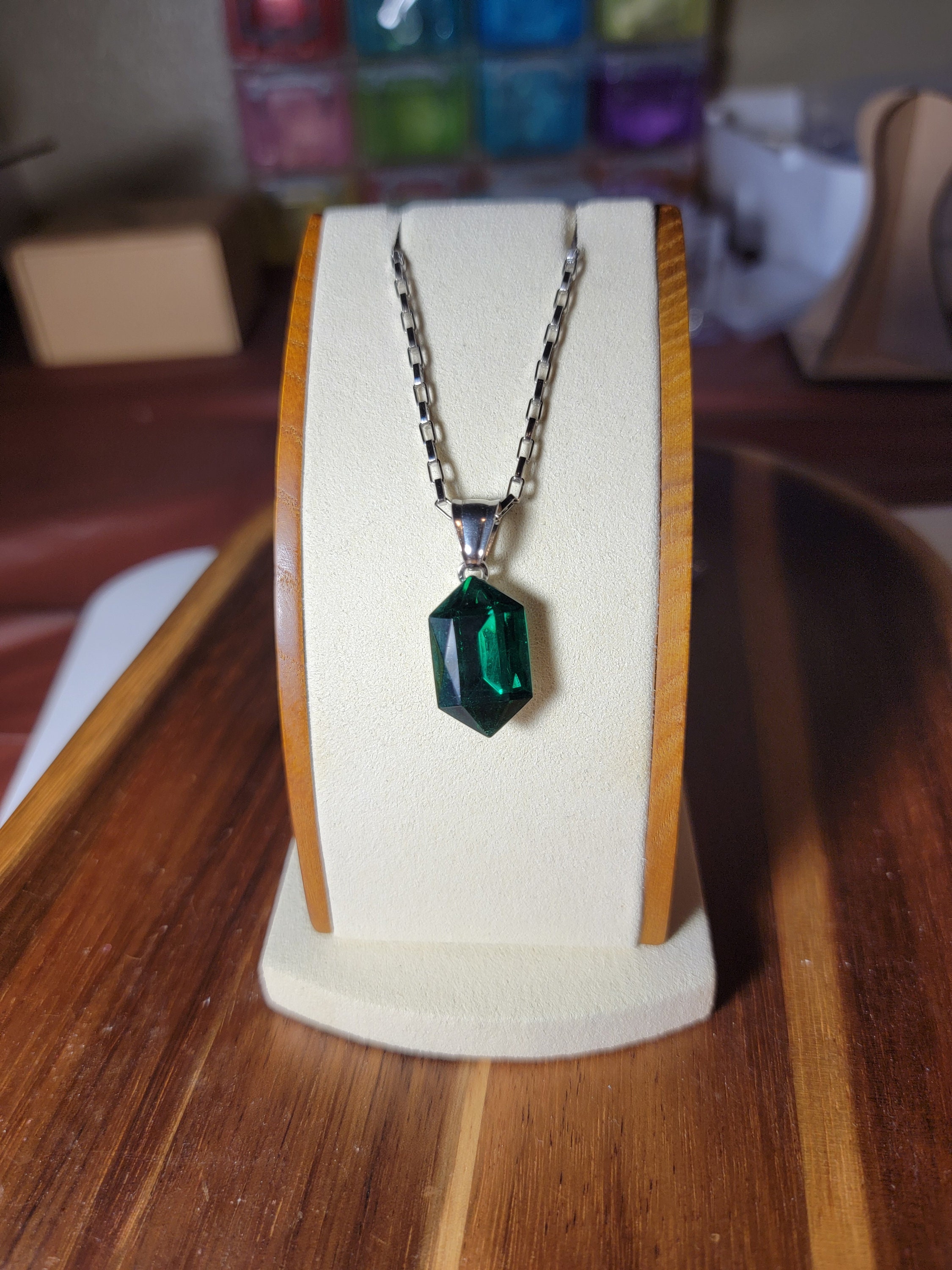 Rupee Pendant Necklace Zelda Vintage Glass - Etsy