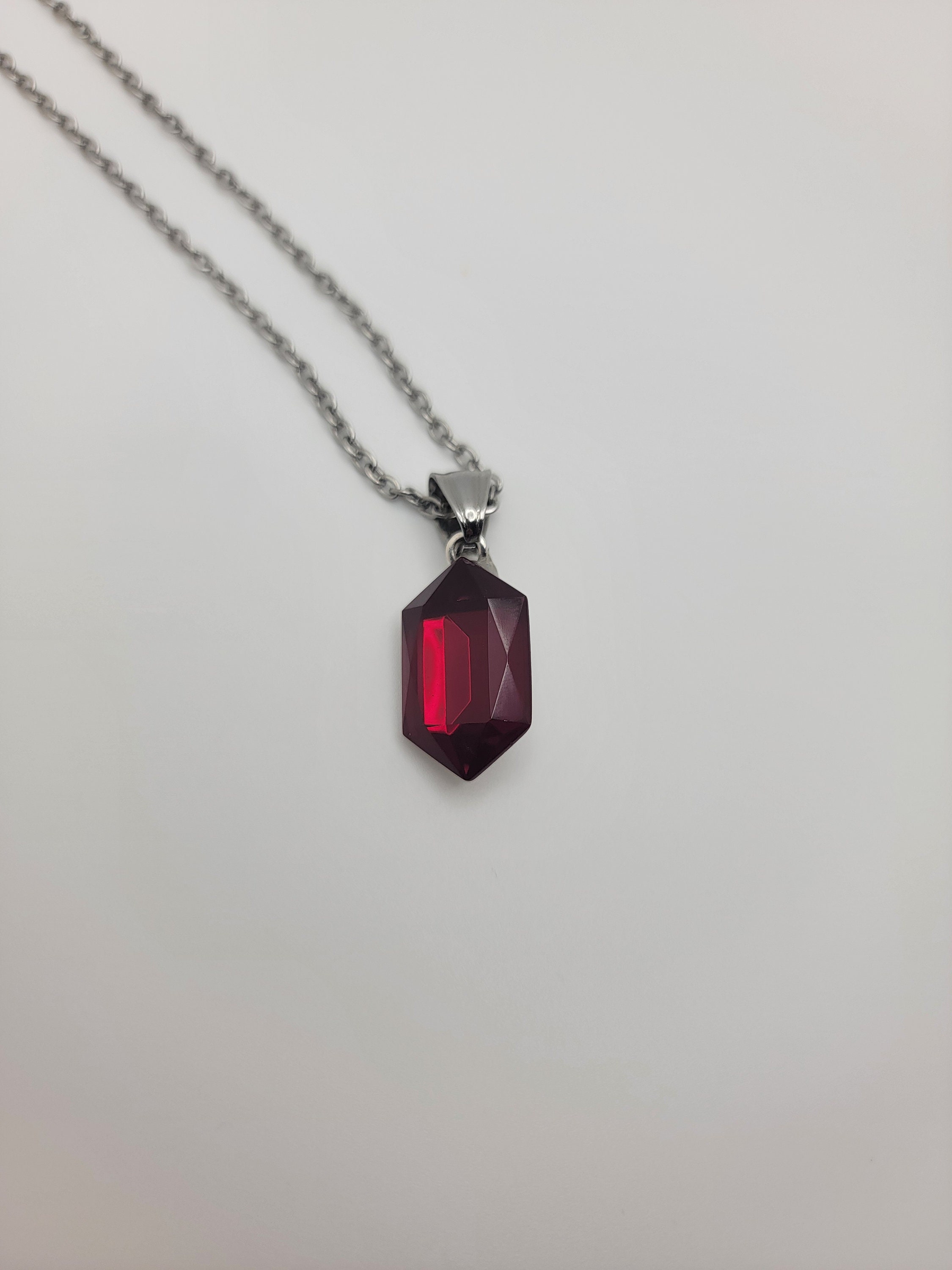 Rupee Pendant Necklace Zelda Vintage Glass - Etsy