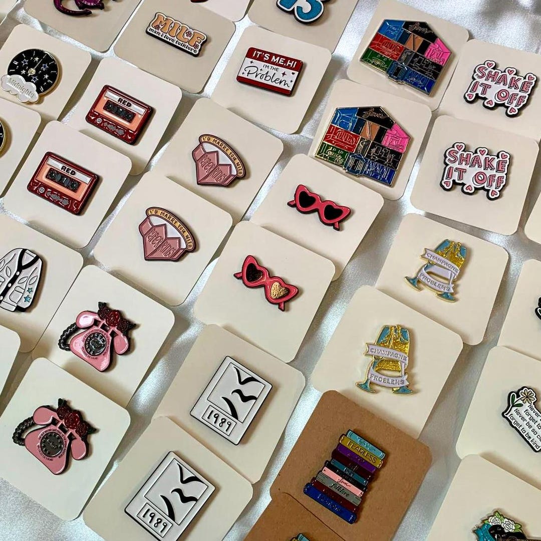 Taylor Swift Enamel Pins | Eras Tour Merchl Reputation Inspired L Eras ...