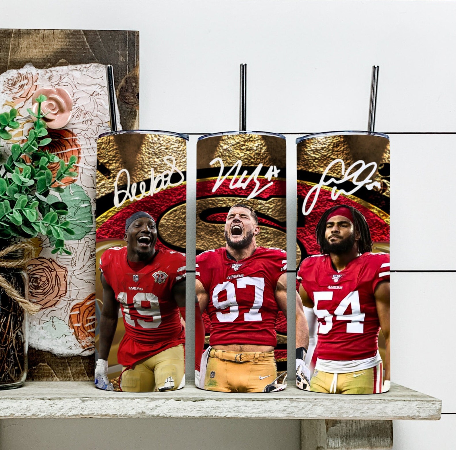 49ers 20oz Tumbler Wrap - Etsy