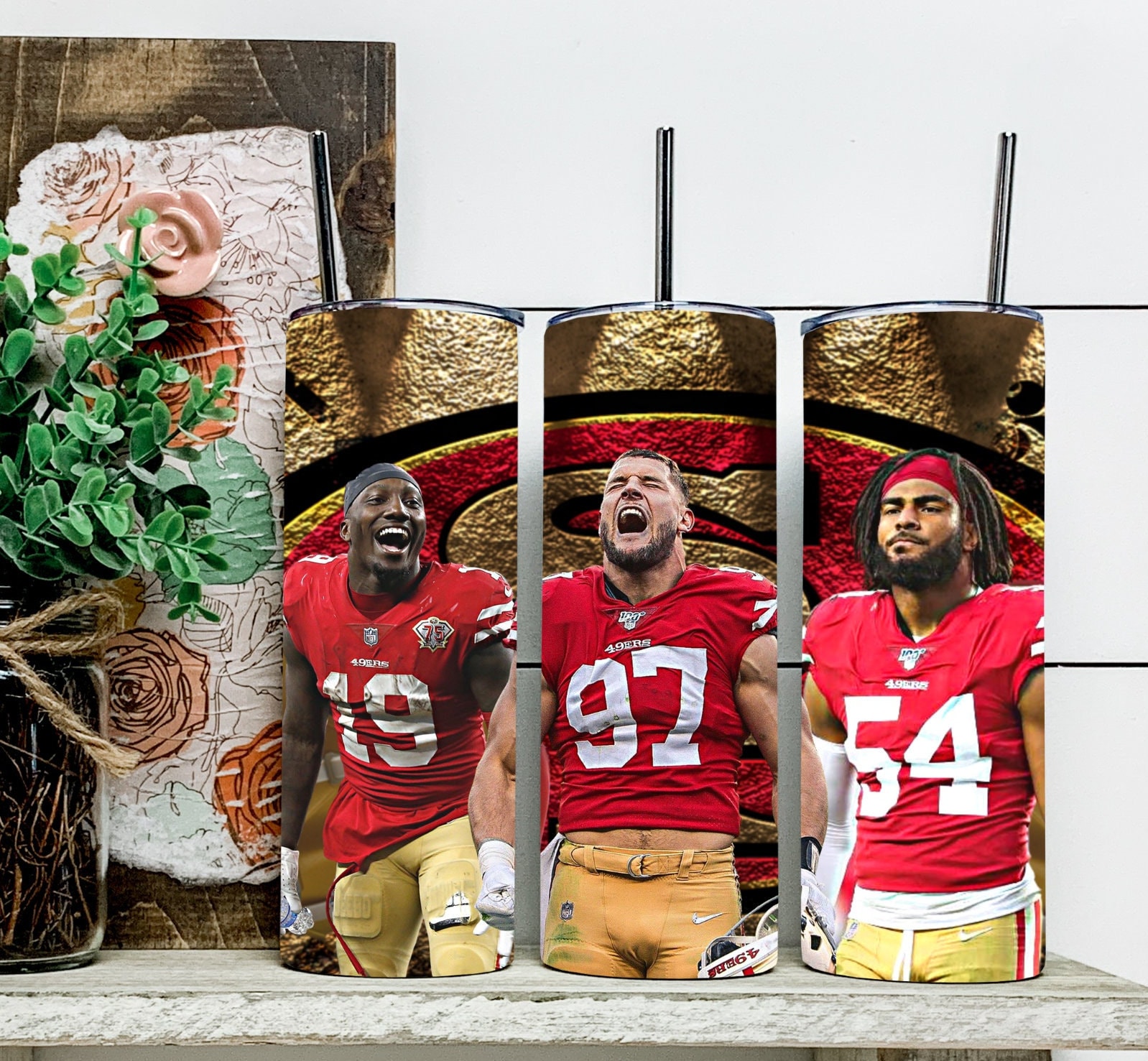 49ers 20oz Tumbler Wrap - Etsy