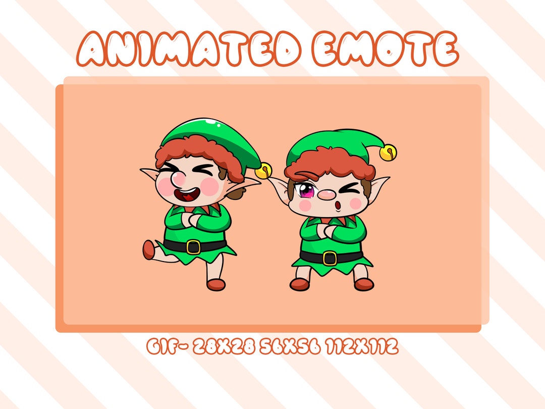 Dancing Elf 2 Animated Emote for Christmas, Happy Dance Elf 2 Animated ...