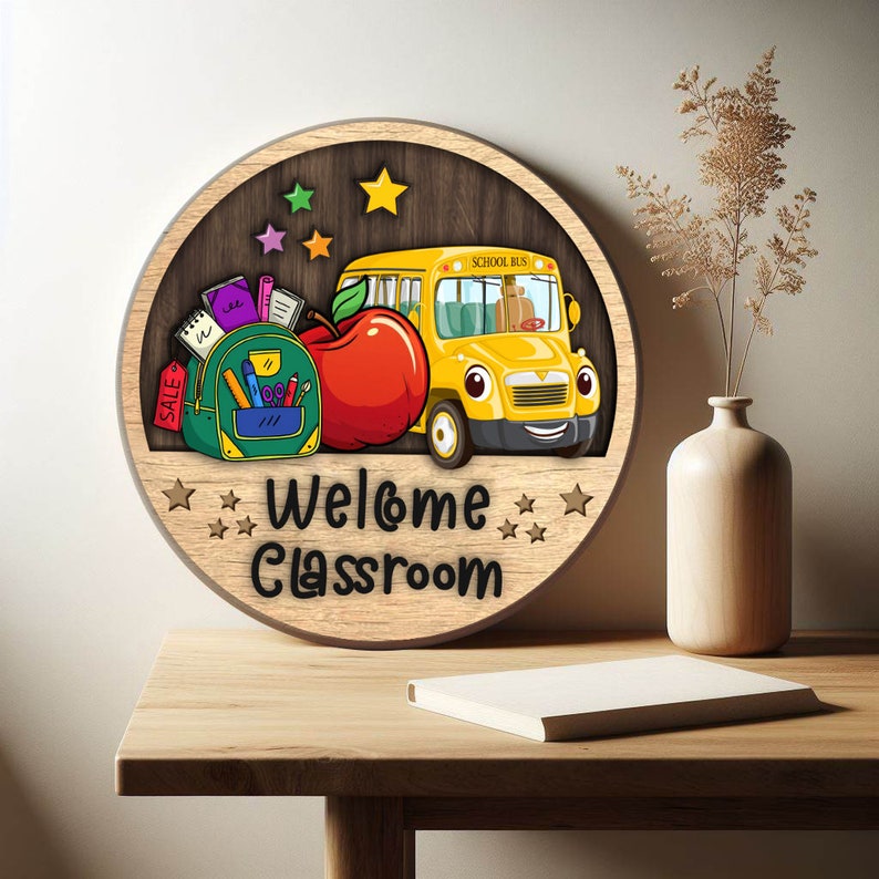 Welcome Classroom Door Hanger, Teacher Door Hanger, Back to School ...