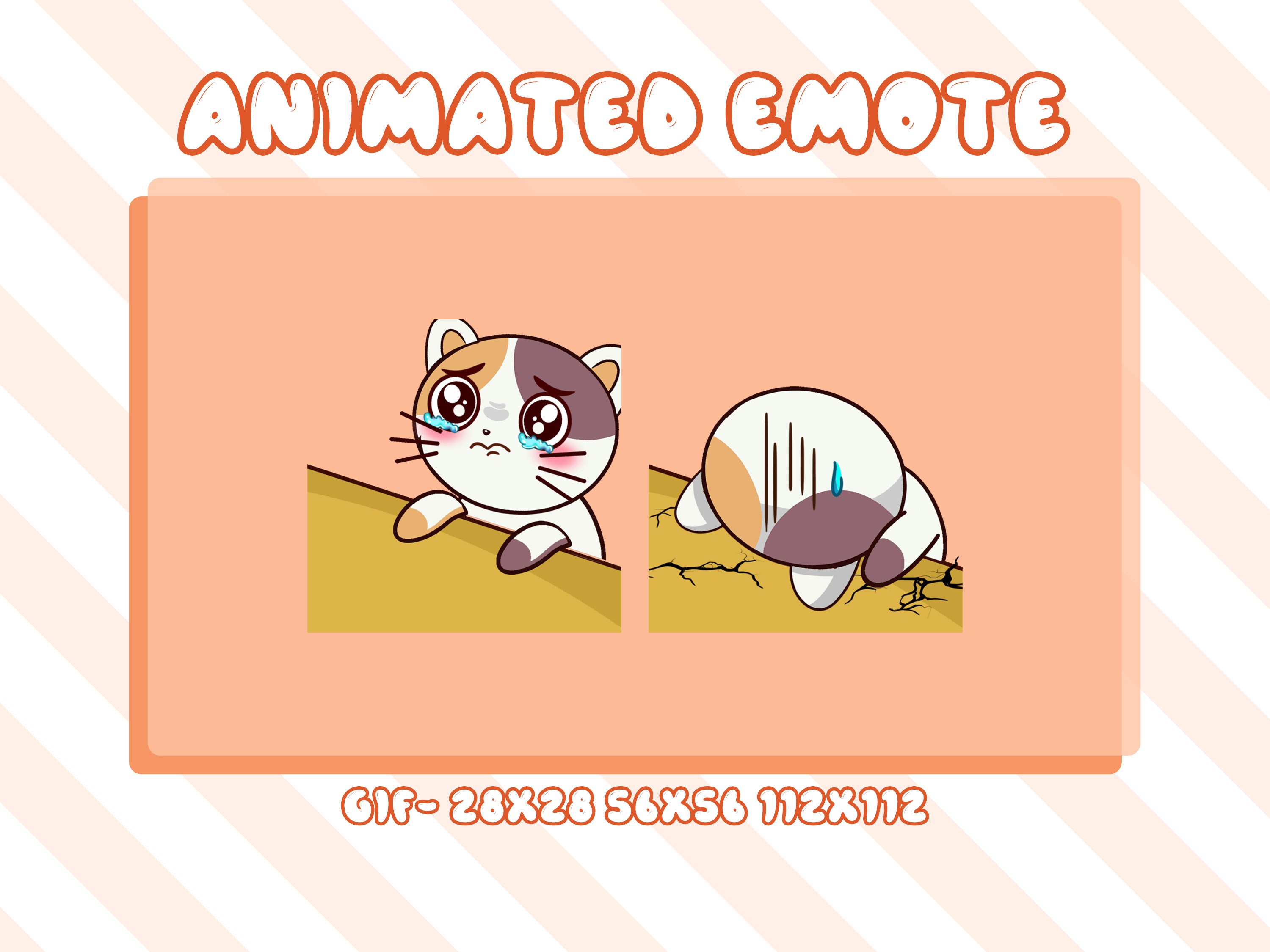 Cat Slam Animated Twitch Emote, Animated Slam Cat Twitch Discord ...