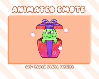 Cute Animated Frog Blink Emote /twitch Emote Pack /discord / Youtube ...