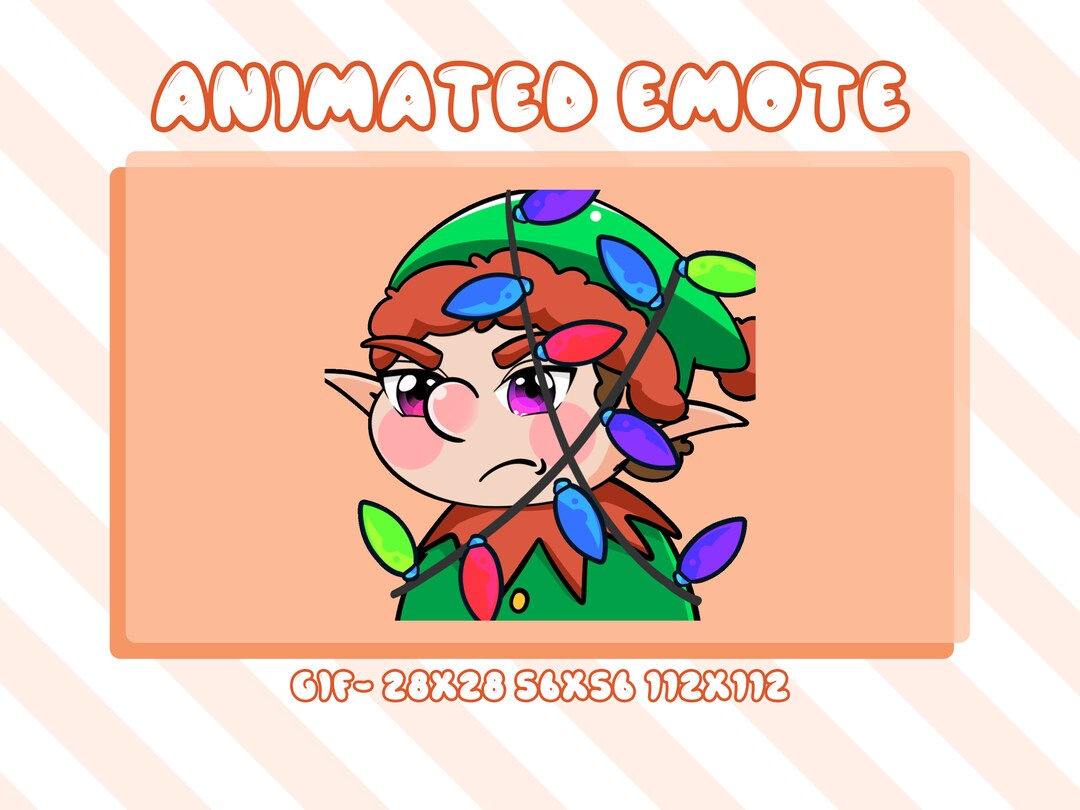 Elf Animated Emote for Christmas, Elf Animated Twitch Discord Youtube ...