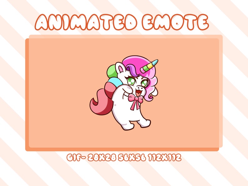 Cosmic Dance Unicorn Animated Emote Animated Dancing Unicorn - Etsy