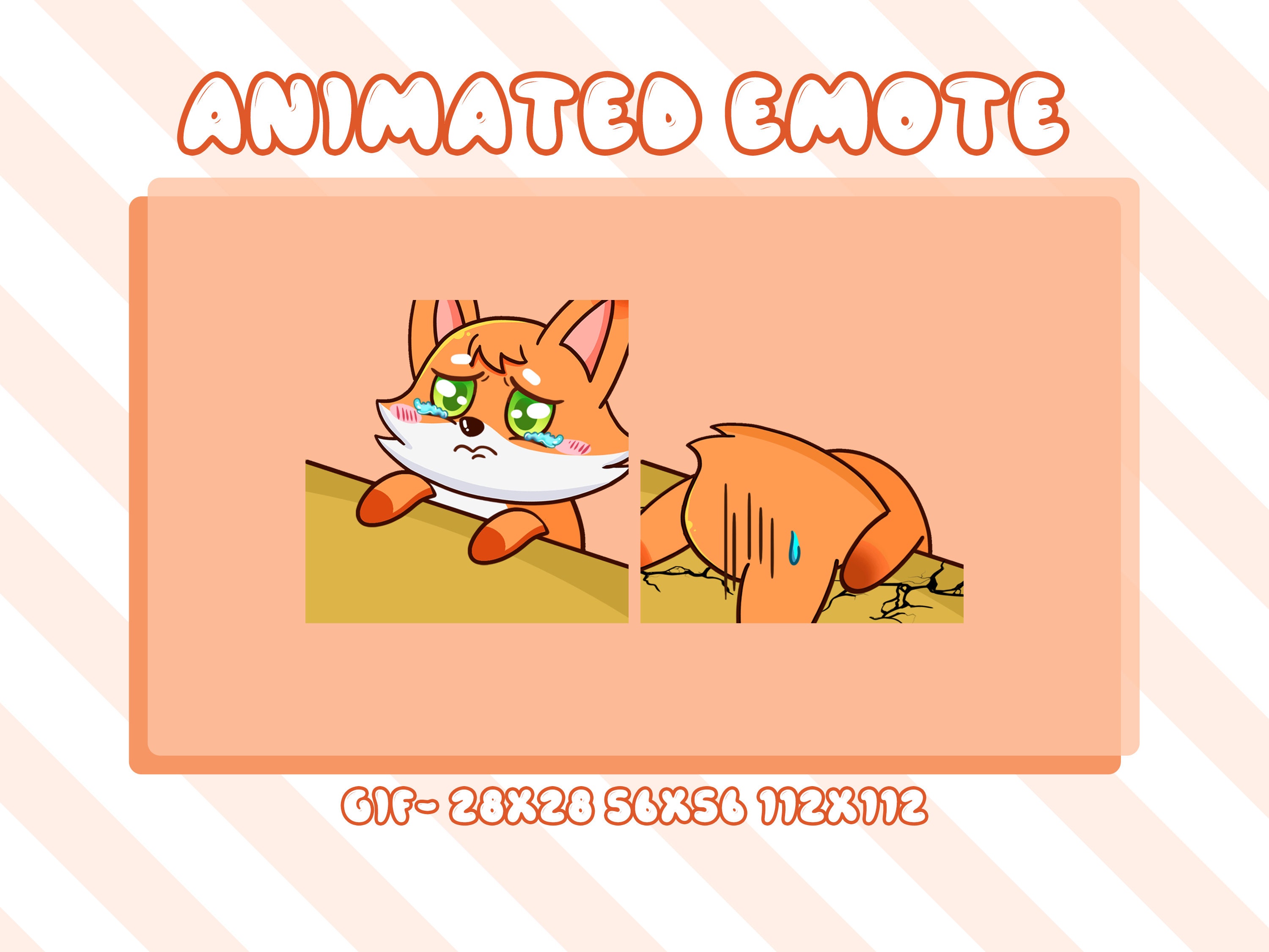 Fox Slam Animated Twitch Emote, Animated Slam Fox Twitch Discord ...