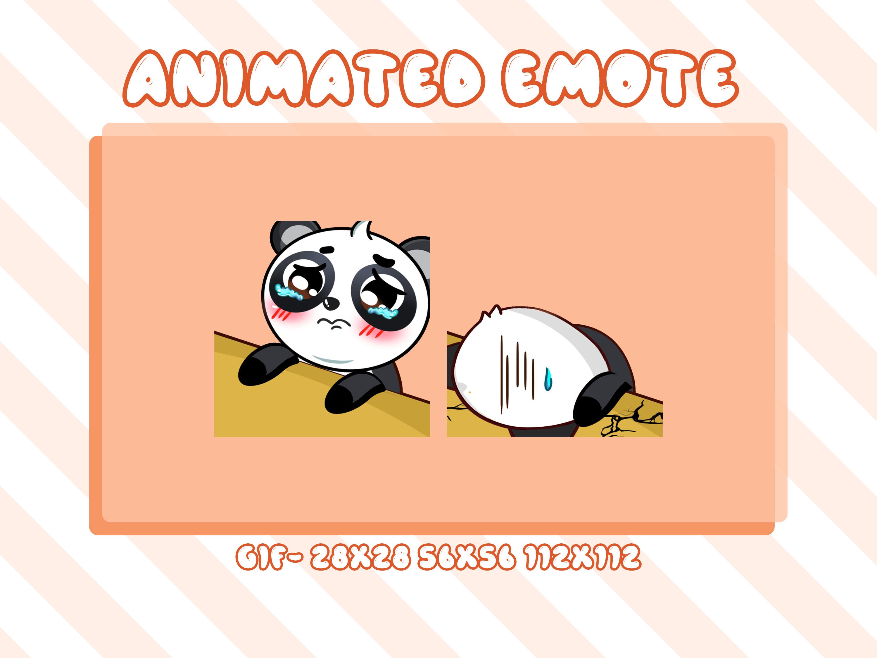 Panda Slam Animated Emote Animated Slam Panda Twitch Discord - Etsy