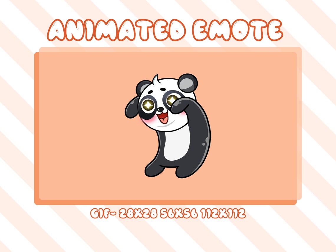 Cosmic Dancer Panda Animated Emote Animated Dancing Panda - Etsy