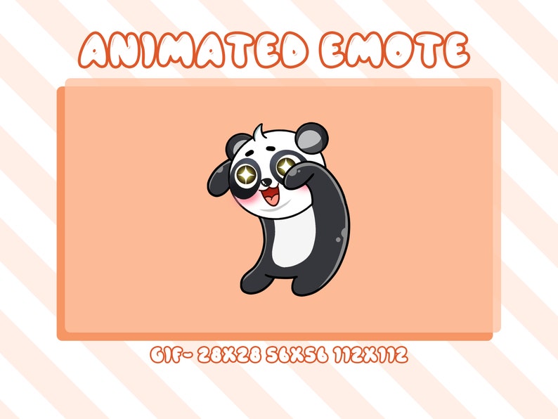 Cosmic Dancer Panda Animated Emote Animated Dancing Panda - Etsy
