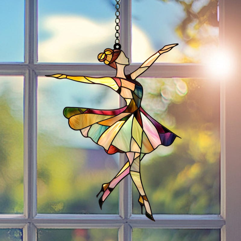 Ballerina in Stained Glass - Etsy