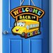 Welcome Back to School Door Hanger, 1st Day of School Sign, First Day ...