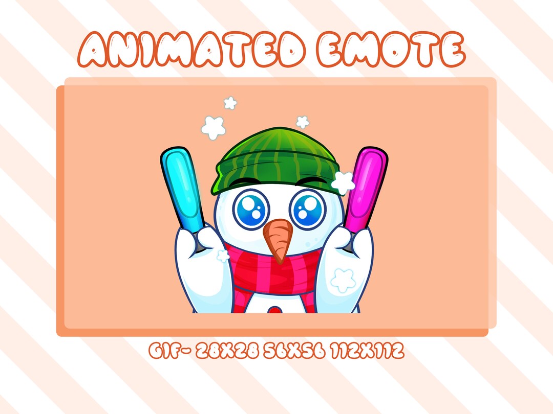 Light Dance Snowman Animated Twitch Emote, Christmas Snowman Animated ...