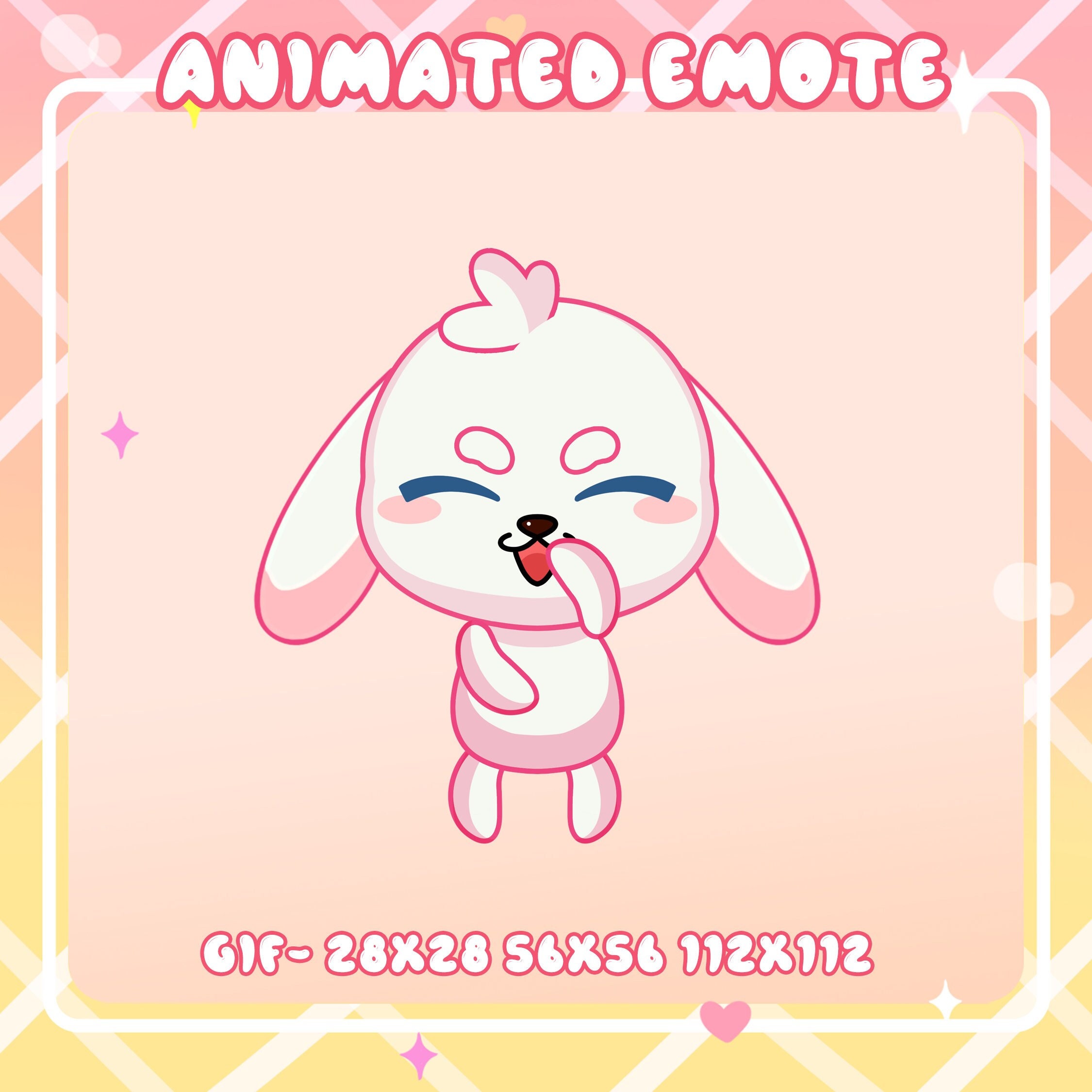 Happy Dance Bunny Animated Twitch Emote Animated Happy Dancer - Etsy