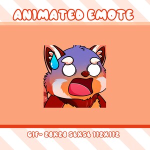 Scared Red Panda Animated Emote Animated Scared Red Panda - Etsy
