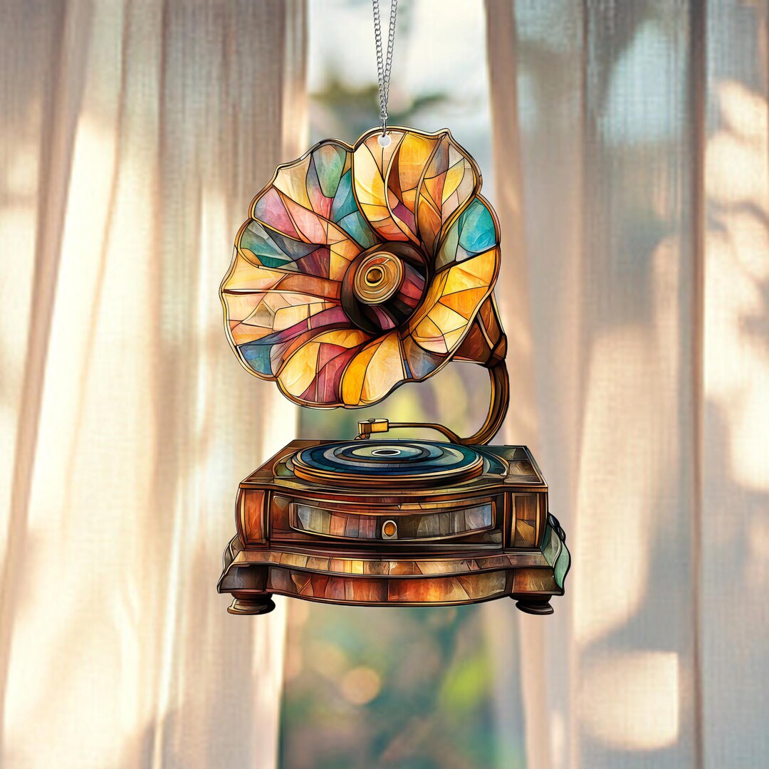 Classical Music Player ACRYLIC Window Hanging, Record Player Wall ...