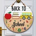 Welcome Back to School Door Hanger, 1st Day of School Sign, First Day ...