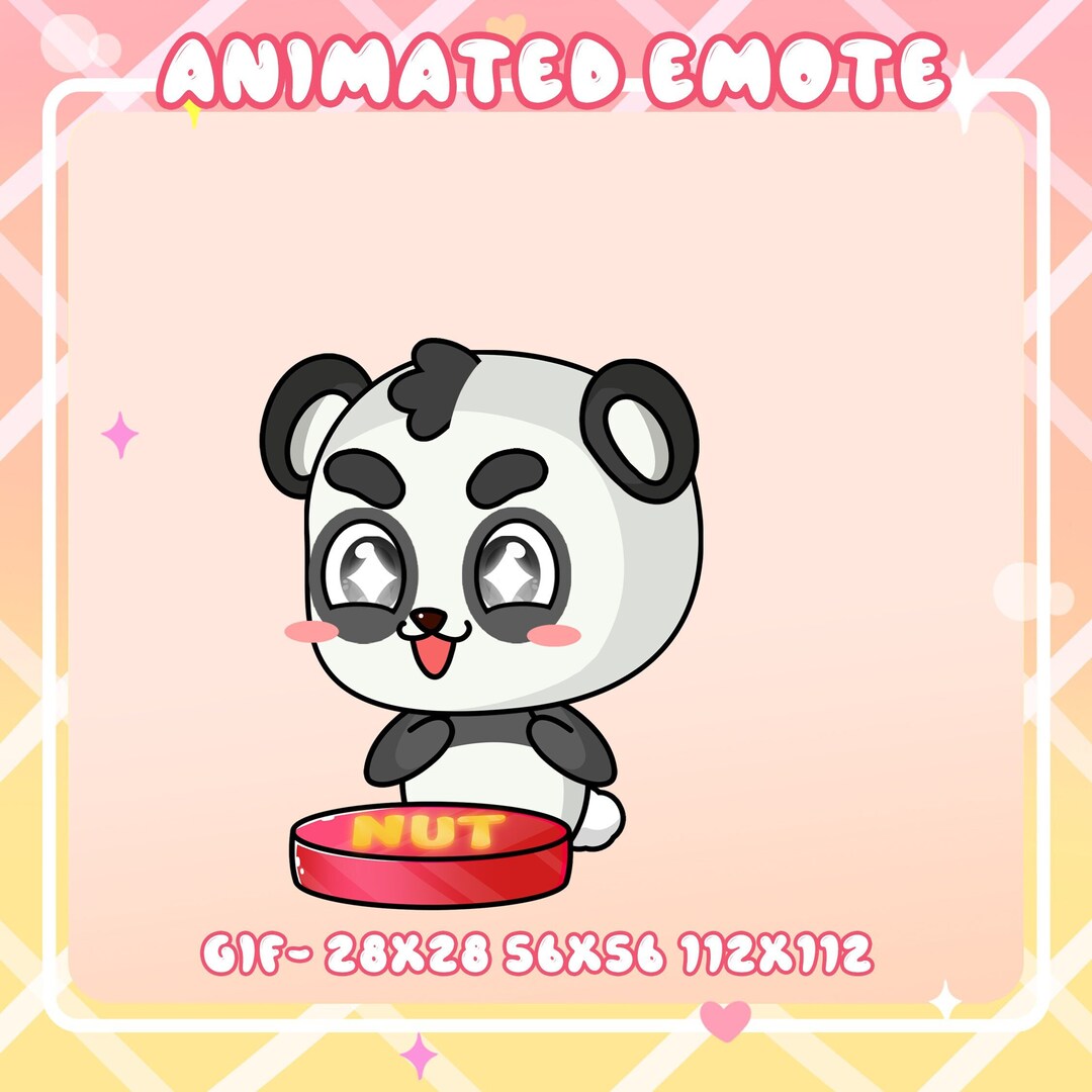 Cute Nut Panda Animated Twitch Emote, Animated Nut Panda Twitch Discord ...