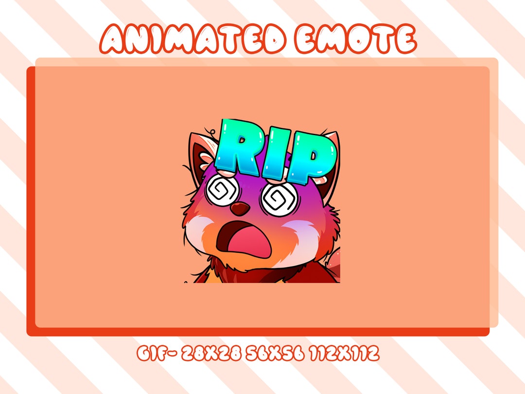 RIP Red Panda Animated Emote, Animated RIP Red Panda Twitch Discord ...