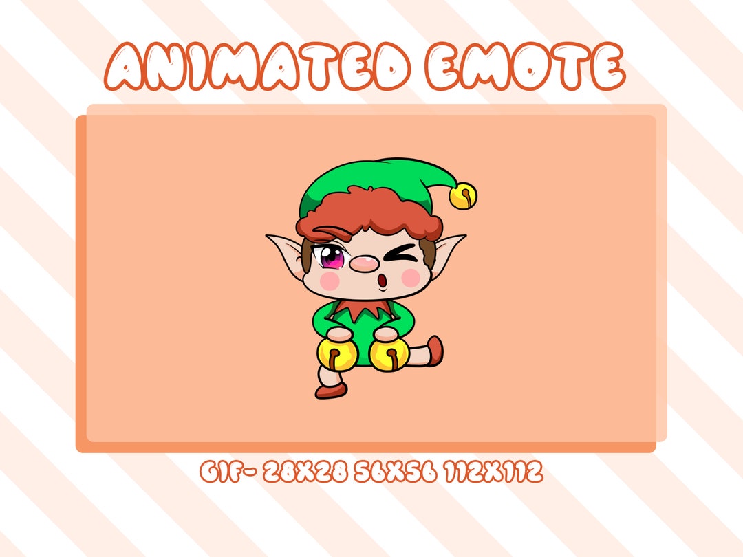 Funny Dancer Elf Animated Emote for Christmas, Elf Animated Twitch ...