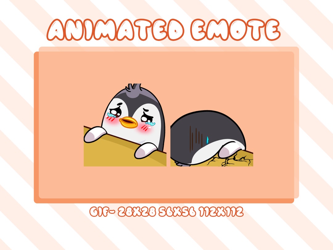Penguin Slam Animated Emote, Animated Slam Penguin Twitch Discord ...