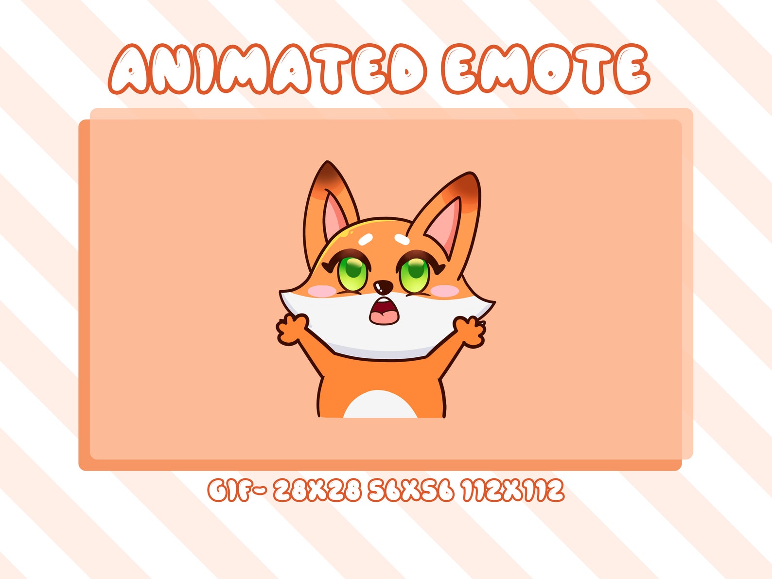 Fire up Fox Animated Emote, Animated Fire up Fox Twitch Discord Youtube ...