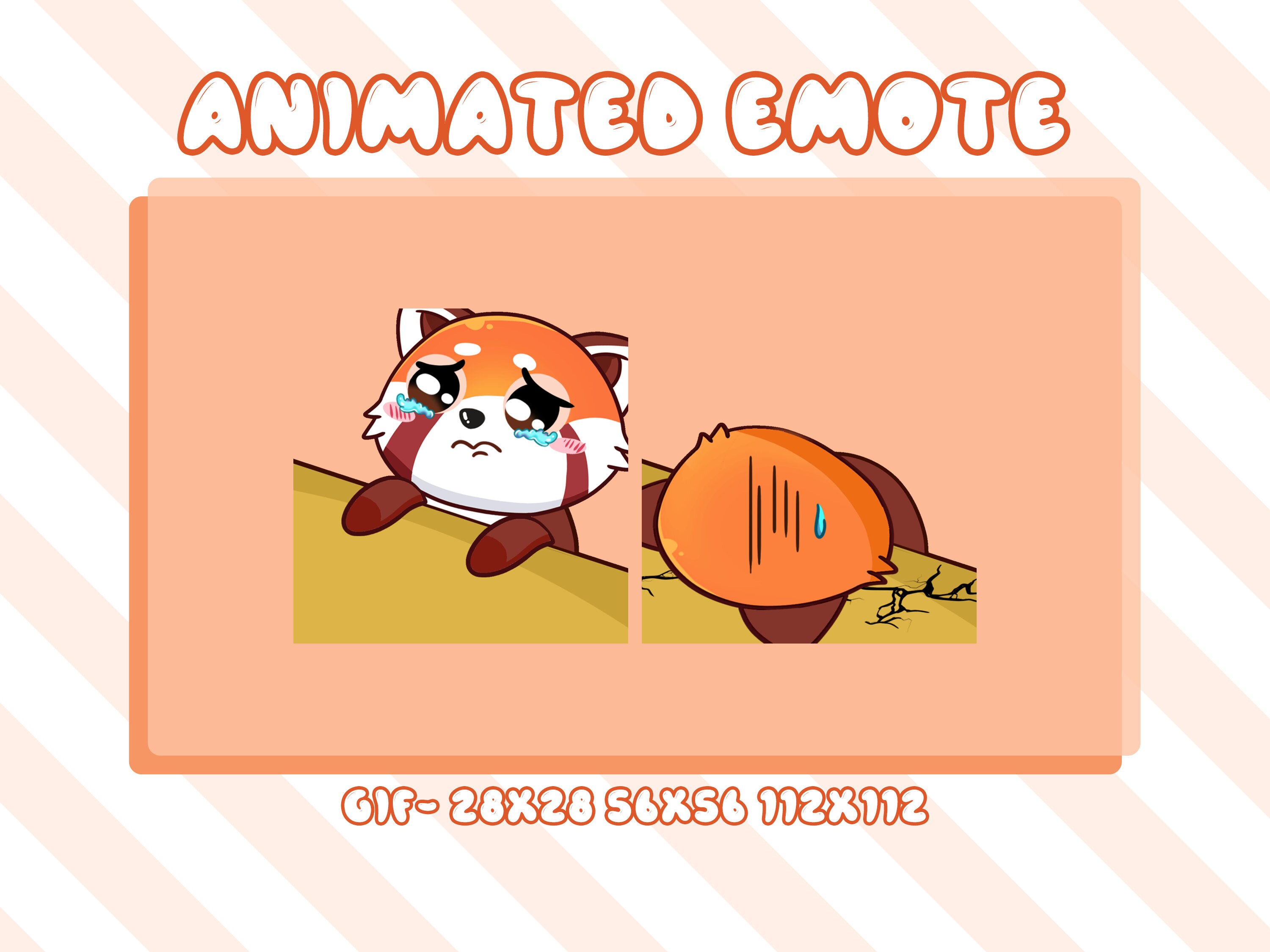 Red Panda Slam Animated Emote, Animated Slam Red Panda Twitch Discord ...