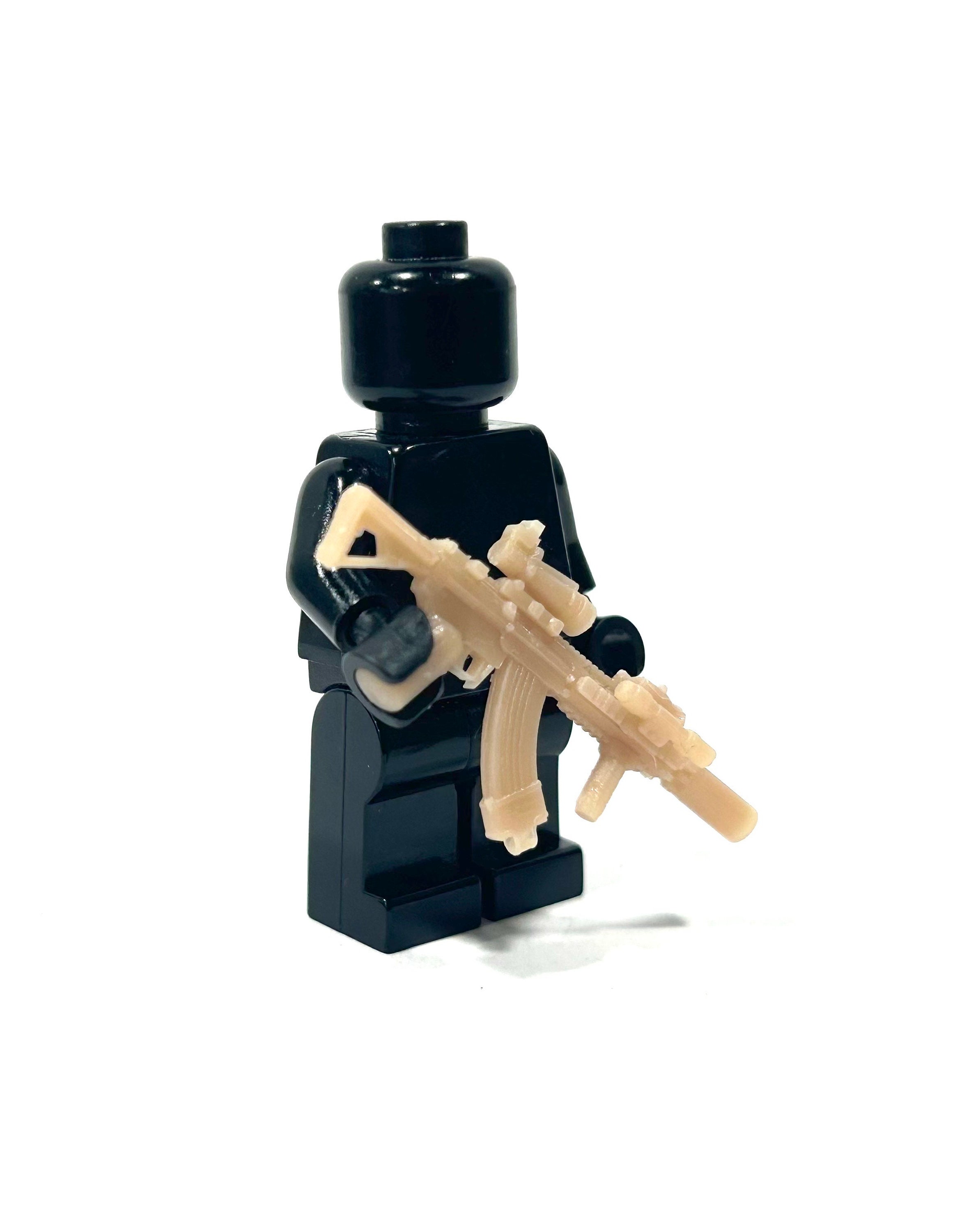 Brickraidz MK47 V2 Rifle for Minifigures Modern Combat Mission Weapons ...