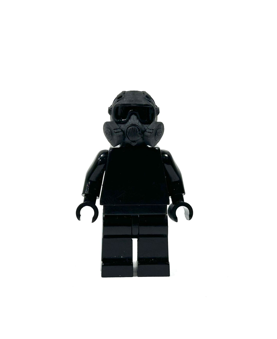 Brickraidz Gasmask Head Painted for Minifigures Modern Combat Mission ...