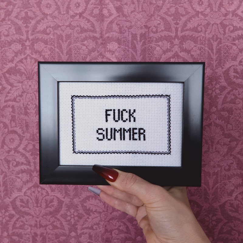 Rude Cross Stitch - Etsy