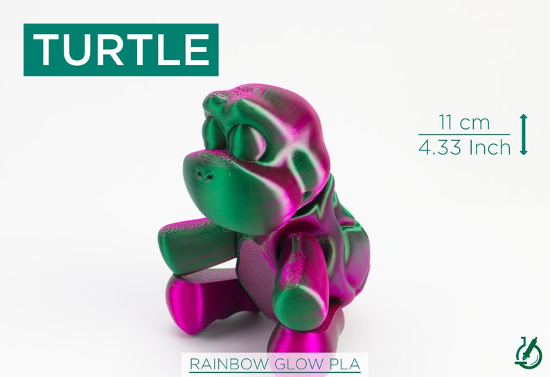 Articulated Turtle Fidget Toy - Etsy
