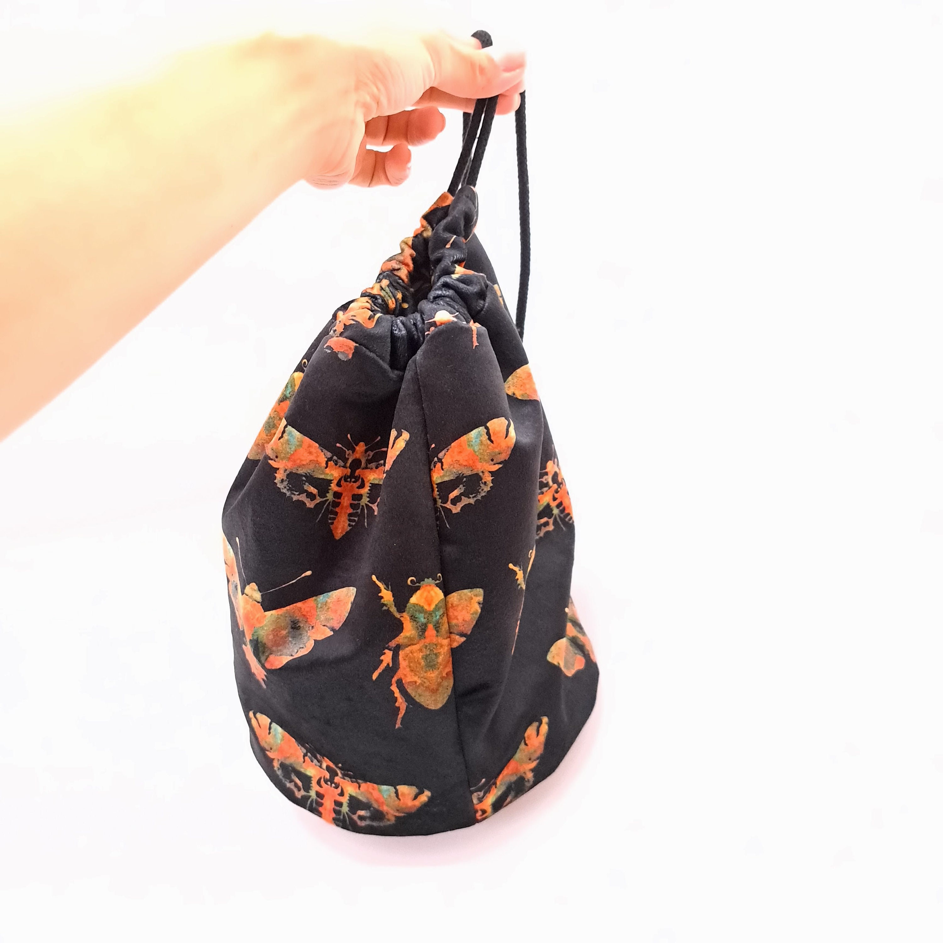 Velvet Bag Backpack With Bugs and Moths Insect Lover Purse - Etsy