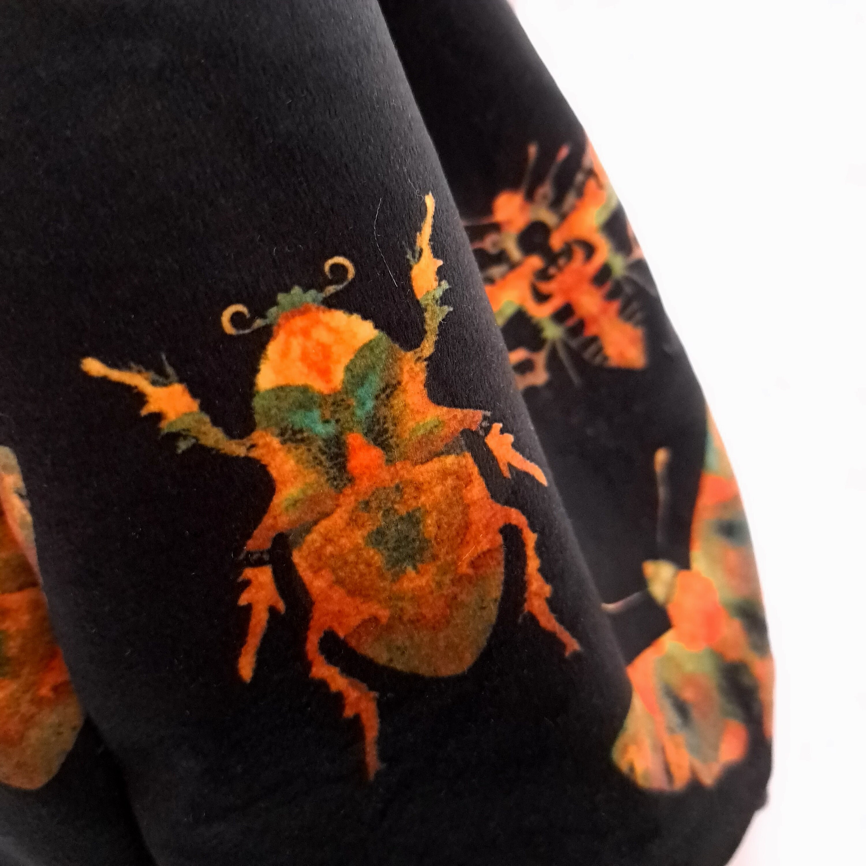 Velvet Bag Backpack With Bugs and Moths Insect Lover Purse - Etsy