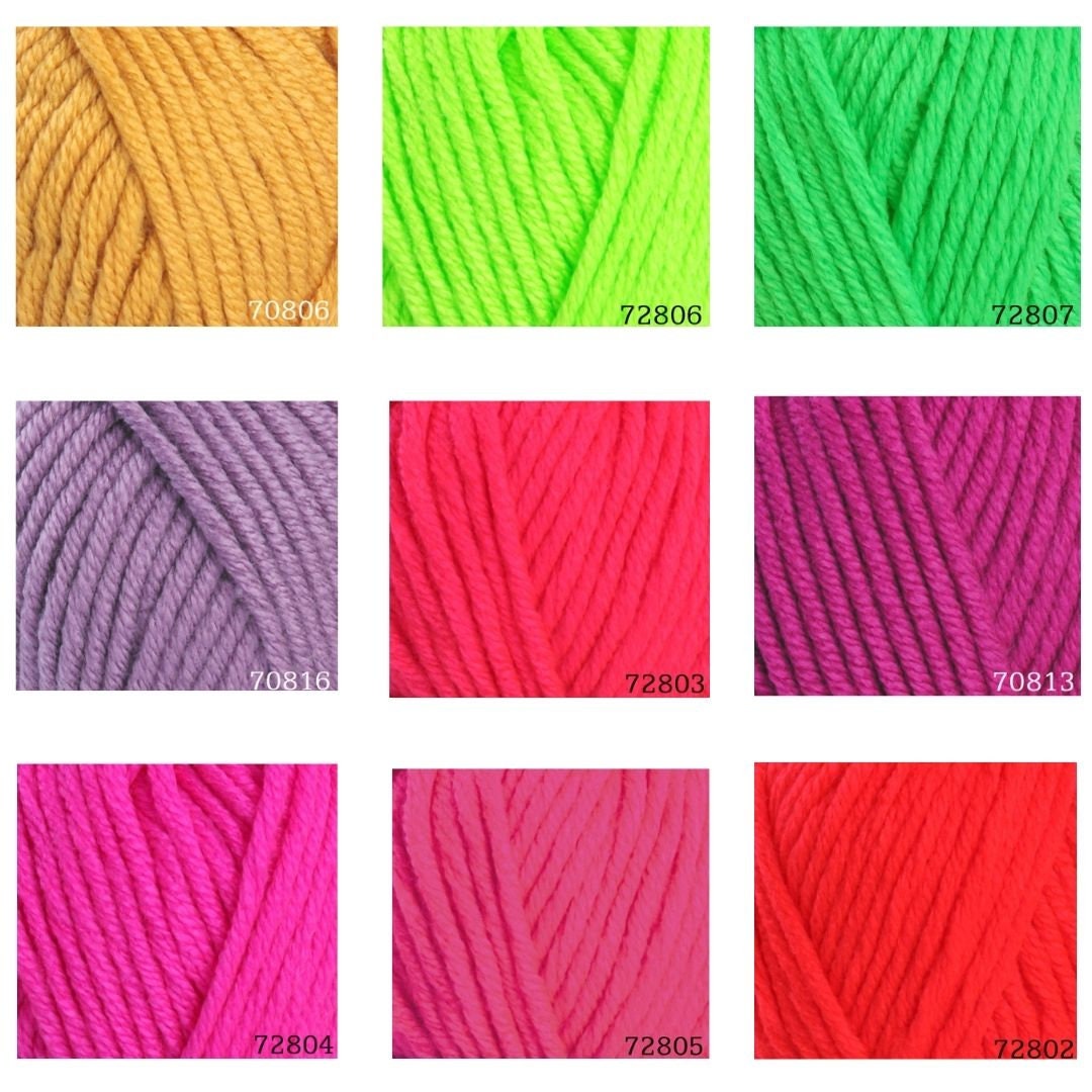 Himalaya Big Neon Yarn,baby Yarn,bulky Yarn,knitting Yarn,neon Yarn ...