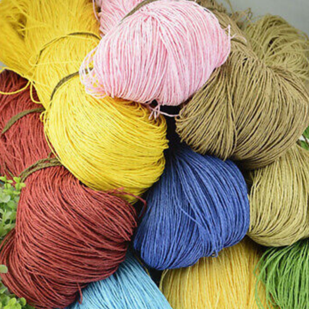Paper Yarn,raffia Yarn,raffia Material,handmade Raffia Thread - Etsy