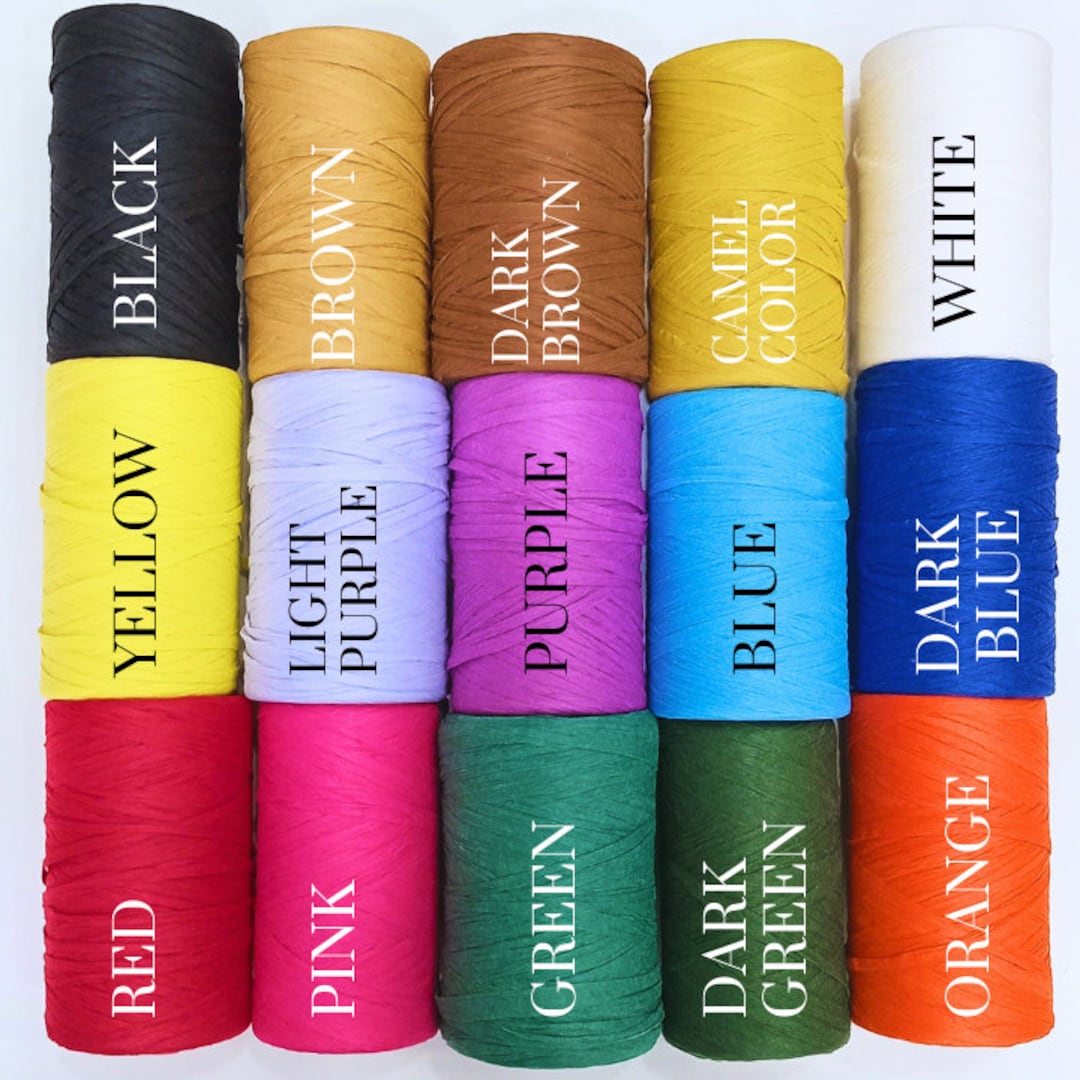 Raffia Yarn, Raffia Bag Yarn, Paper Yarn,soft Raffia, Bag Knitting Yarn ...