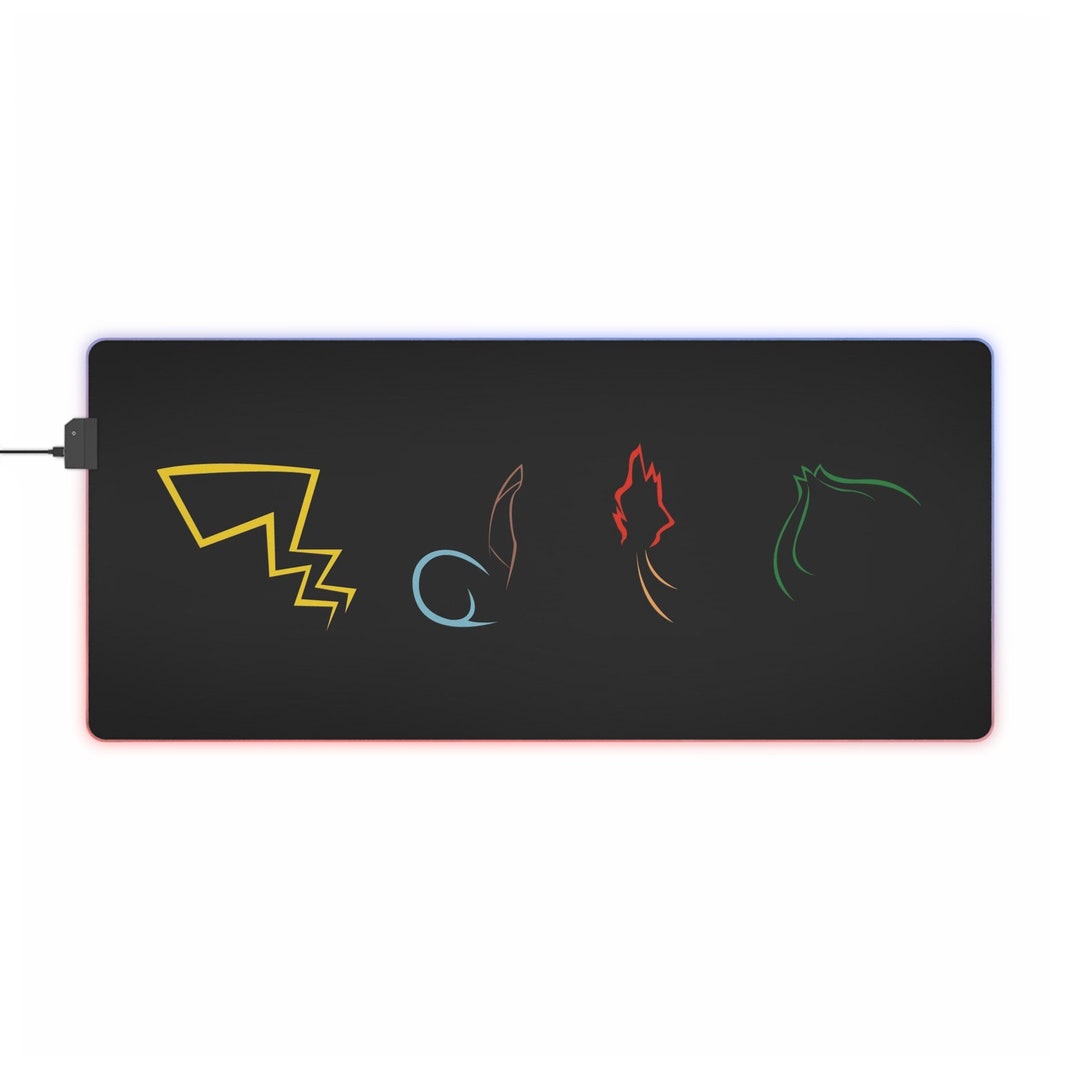 Pokemon LED Gaming Desk Mat, Long Desk Mats, Mousepad, Christmas ...
