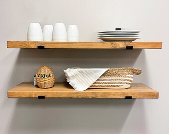 Modern Wood Floating Shelves, Custom Size Floating Shelves With ...