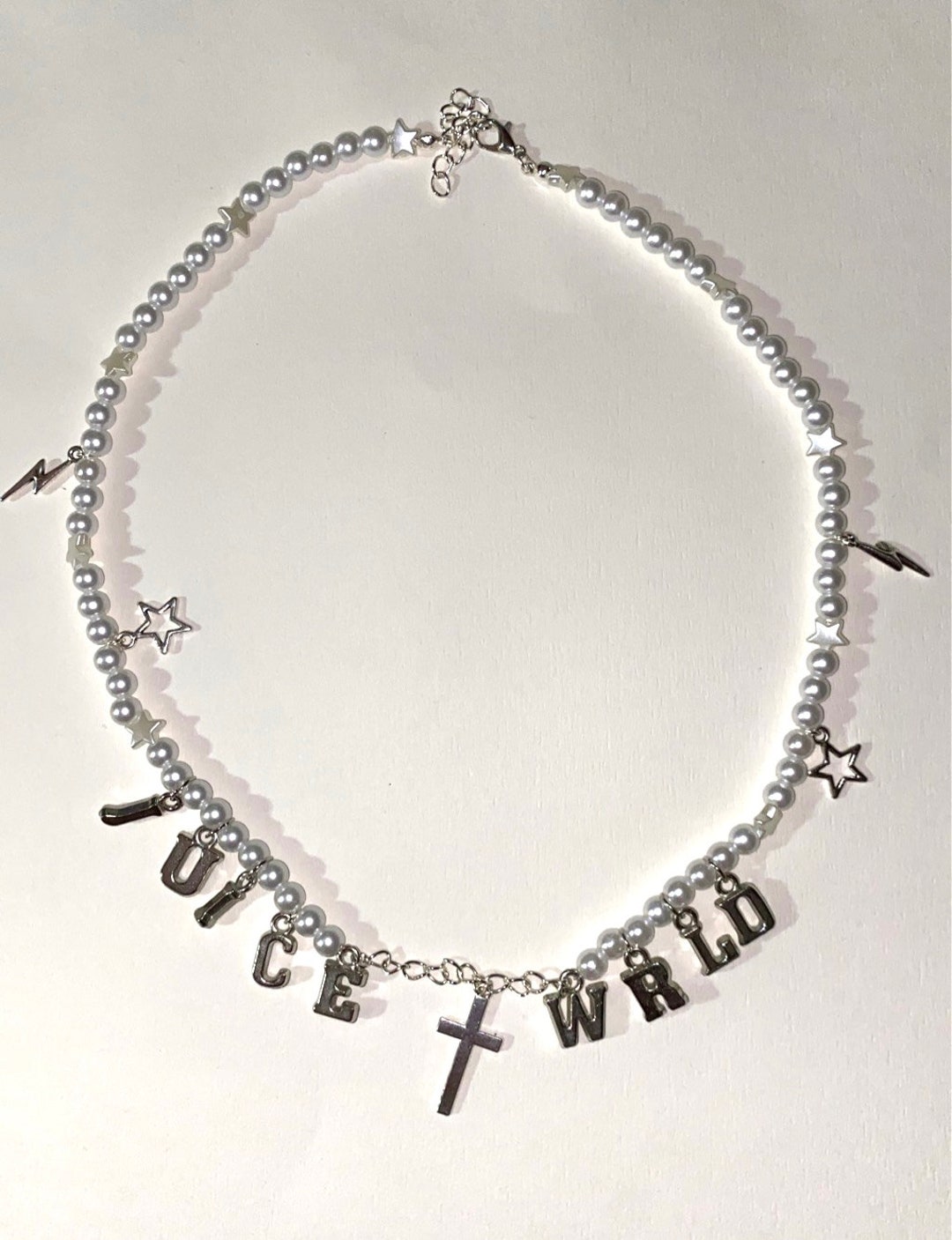 Juice Wrld Pearl Necklace Etsy