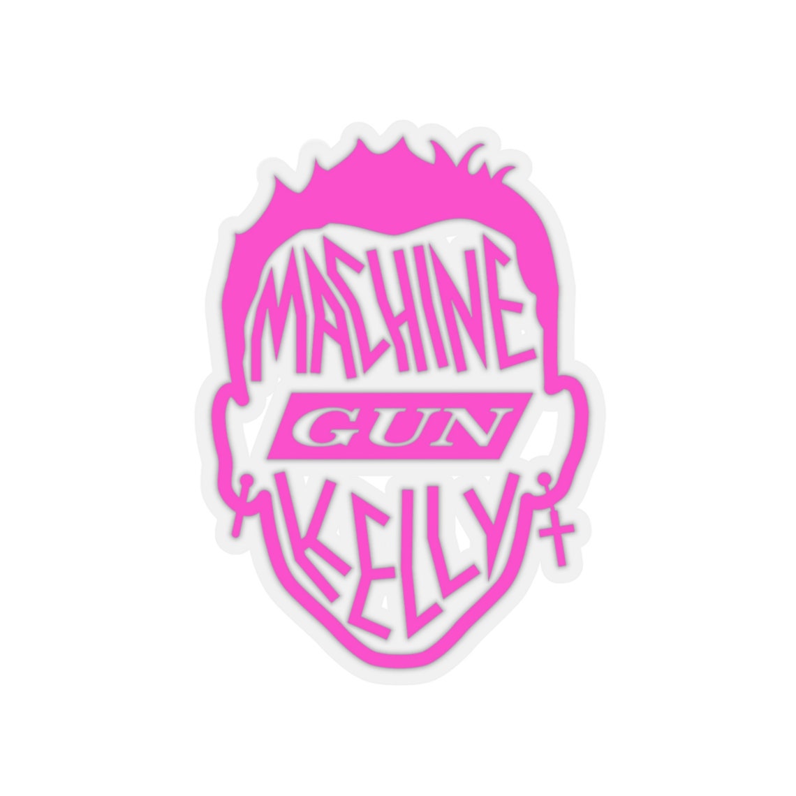 Machine Gun Kelly Face Logo Custom Vinyl Sticker - Etsy