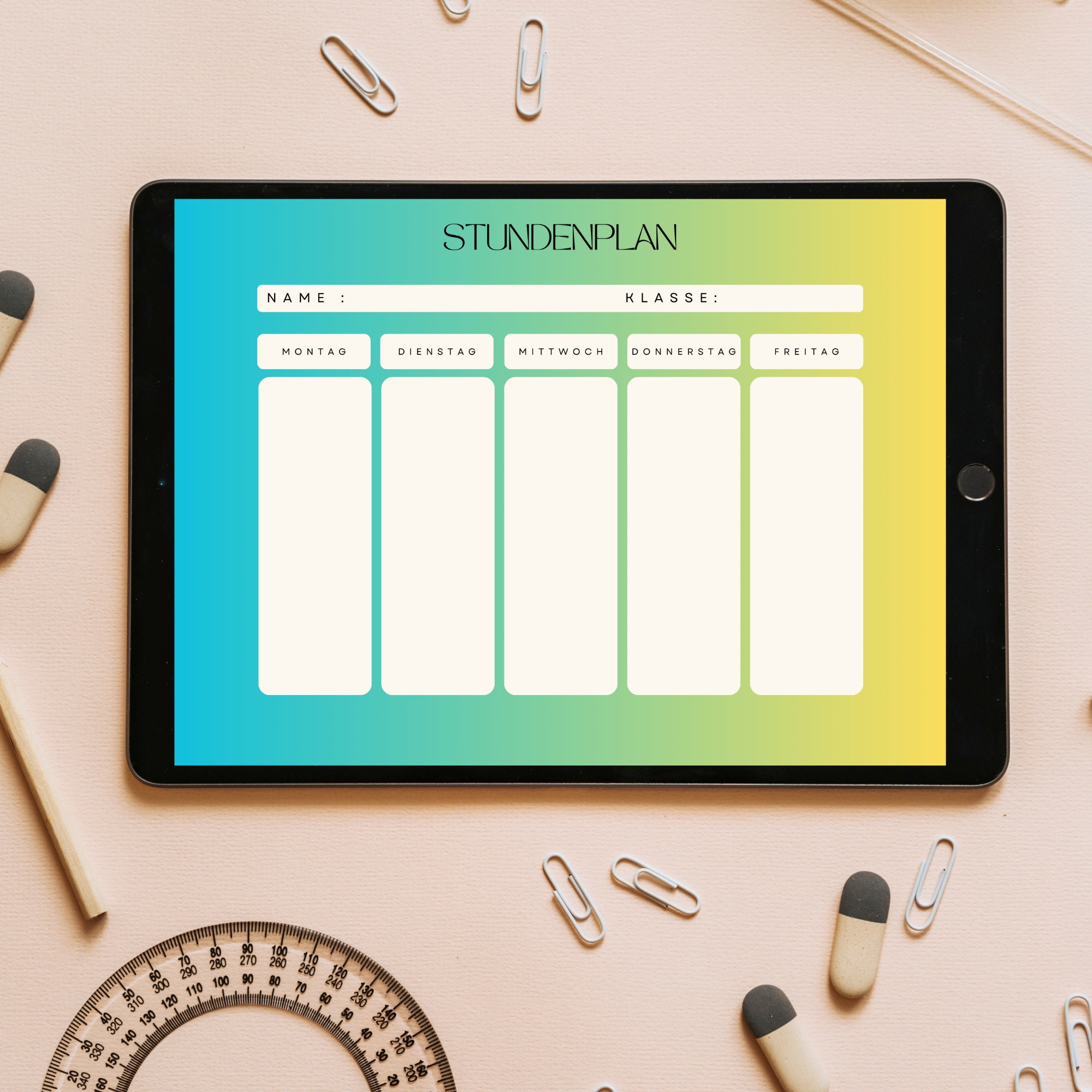 Timetable to Print, Timetable Download, Timetable DIN A4, Timetable PDF ...