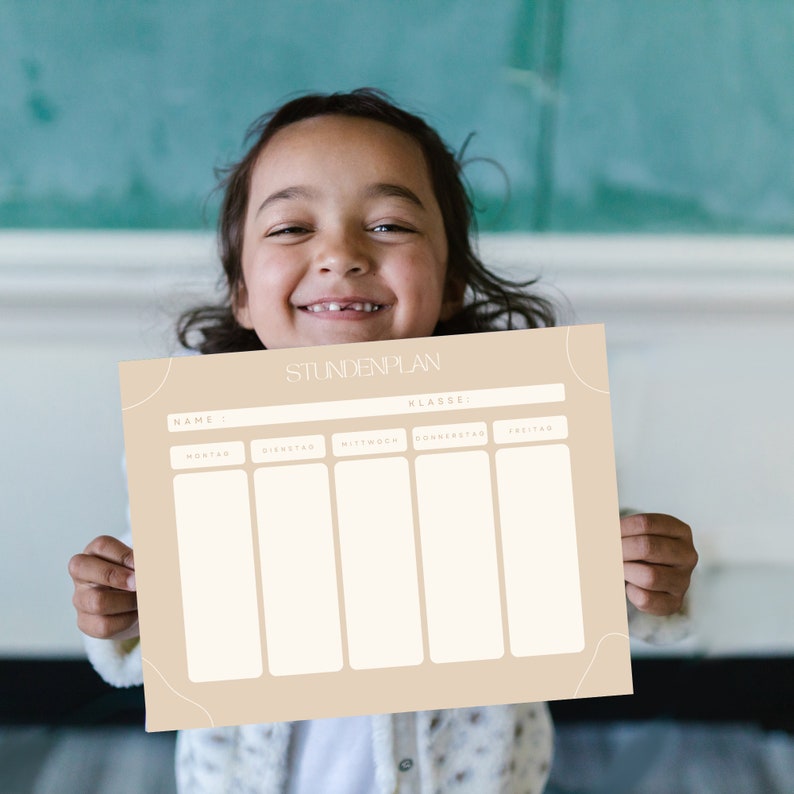 Timetable to Print, Timetable Download, Timetable DIN A4, Timetable PDF ...