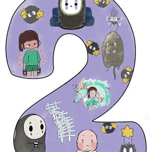 Anime Themed Numbers 1 to 5 Colouring Pages Children & Adults Printable ...