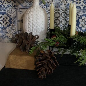 Rusted Pine Cone Sculpture - Adorn Your Home and Space , Unique Metal ...